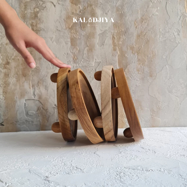Jual AKI Wooden Art Object Kaladjiya / vas / hiasan / dekorasi / rumah ...