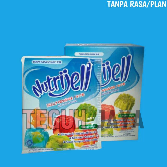 Jual NUTRIJELL PLAIN 15G PER KOTAK | Shopee Indonesia