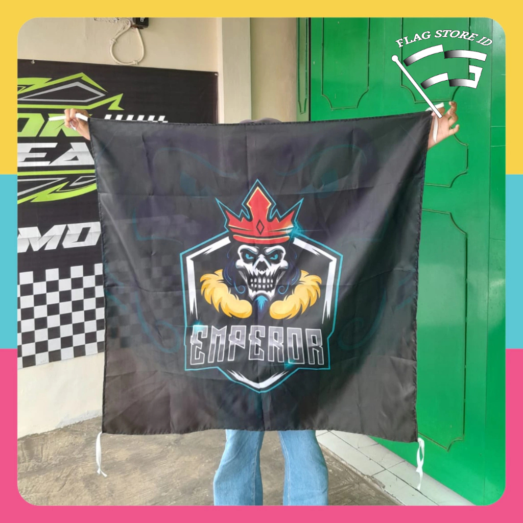 Jual Cetak Bendera Custom Full Printing Bahan Kain Satin Free Stiker ...