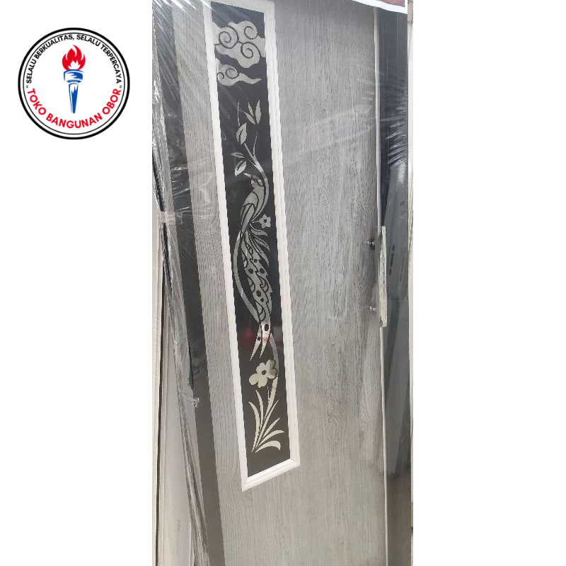 Jual Pintu Kamar Mandi PVC Lux Premium High Grade Motif Kaca Cermin ...