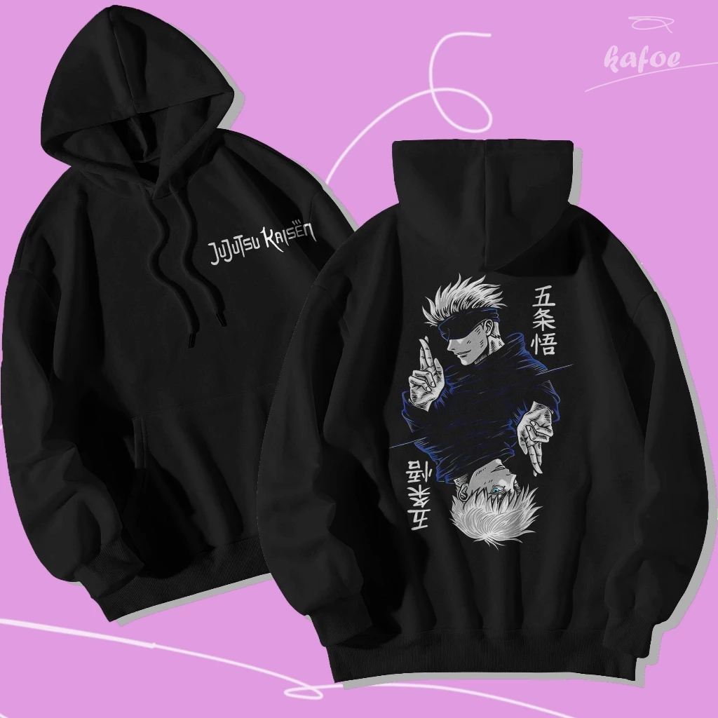 Jual Hoddie Anime Gojo Satoru Anime Jujutsu Kaisen - (Gambar Belakang ...