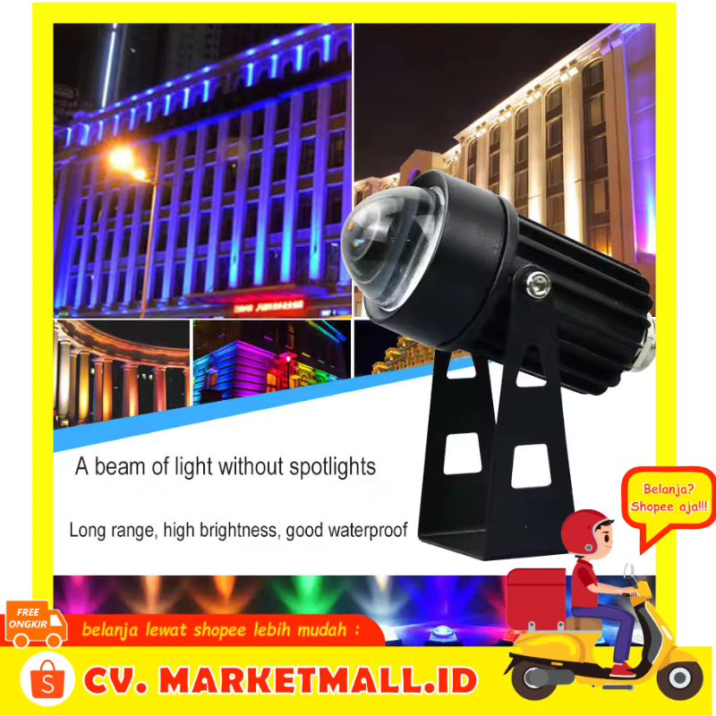 Jual Market Mall - Lampu Hias Taman Multiwarna Spotlight RGB 3W Hemat ...