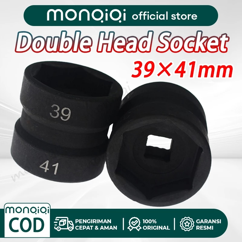 Jual Monqiqi Mata Kunci Sok Coupling 39×41mm CVT Double Head Socket sok kunci mur kopling Impact ...