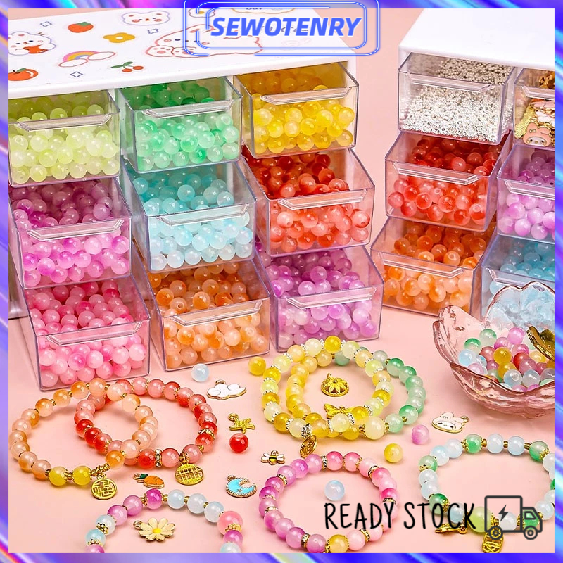 Jual 【Storage Box】DIY Gelang Set Manik Manik Kristal DIY Bracelet ...
