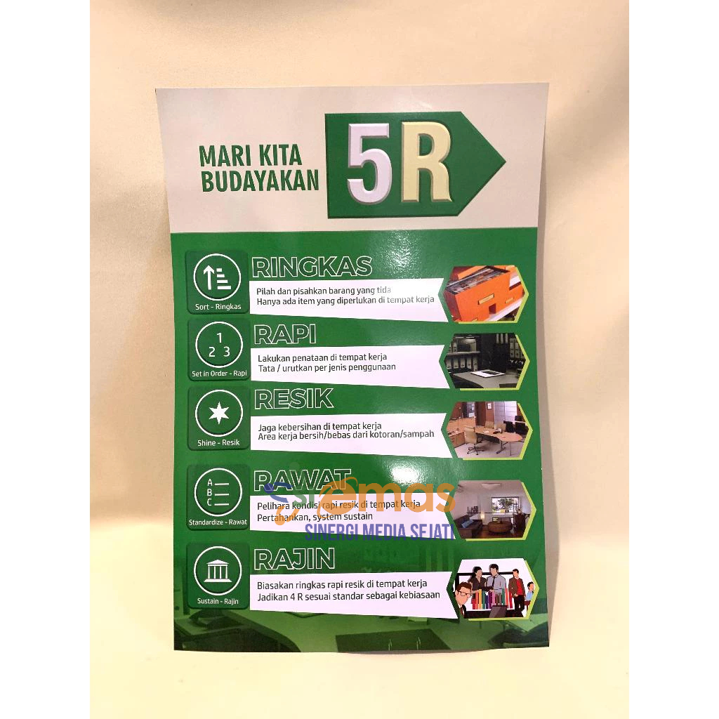 Jual Poster K3 | Poster Terapkan 5R Di Tempat Kerja | Poster Ayo ...