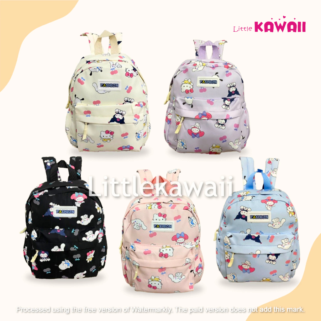 Jual LK/ Tas Ransel Backpack Parasut Sekolah Anak Perempuan Sanrio Kuromi My Melody Cinnamoroll ...