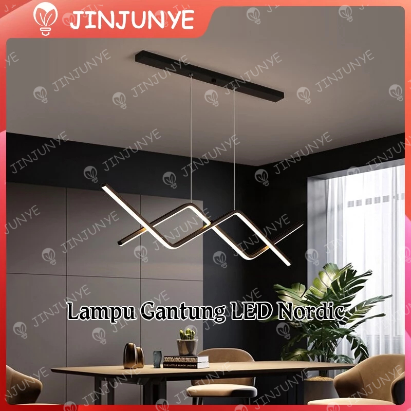 Jual Lampu Gantung Lampu Hias Ruang Makan Minimalis LED 3 Warna Nordic Modern Lampu Dapur ...