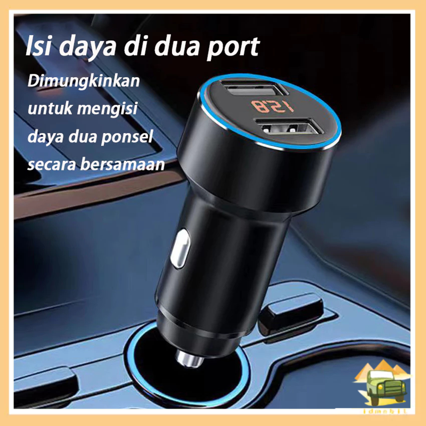 Jual 2 port USB Charger hp mobil charger Mini | Shopee Indonesia