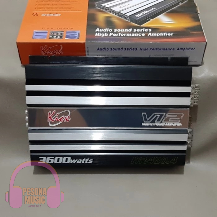 Jual Terlaris!! Power 4 Channel Kicx Hp.420.4 Black Amplifier Mobil 4 Chanel Hp420.4 Hp-420.4 Hp ...