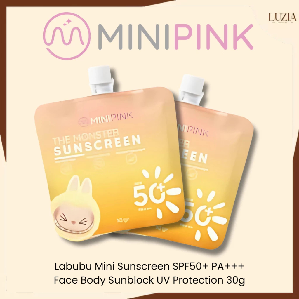 Jual MINIPINK Labubu Mini Sunscreen SPF50+ PA+++ Face Body Sunblock UV ...