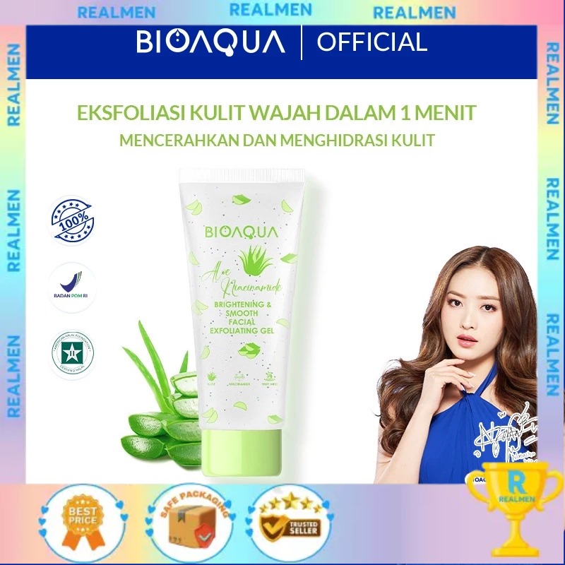 Jual BIOAQUA Scrub Wajah Niacinamide Brightening & Smooth Facial ...