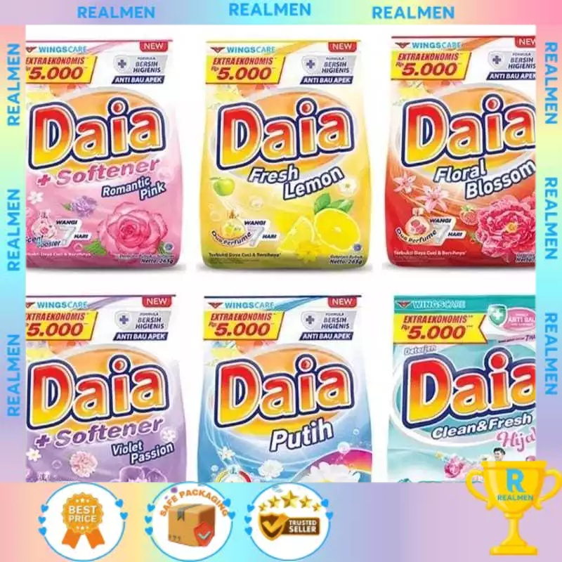 Jual Daia Deterjen Bubuk Violet | Fruity | Putih | Floral | Romantic ...