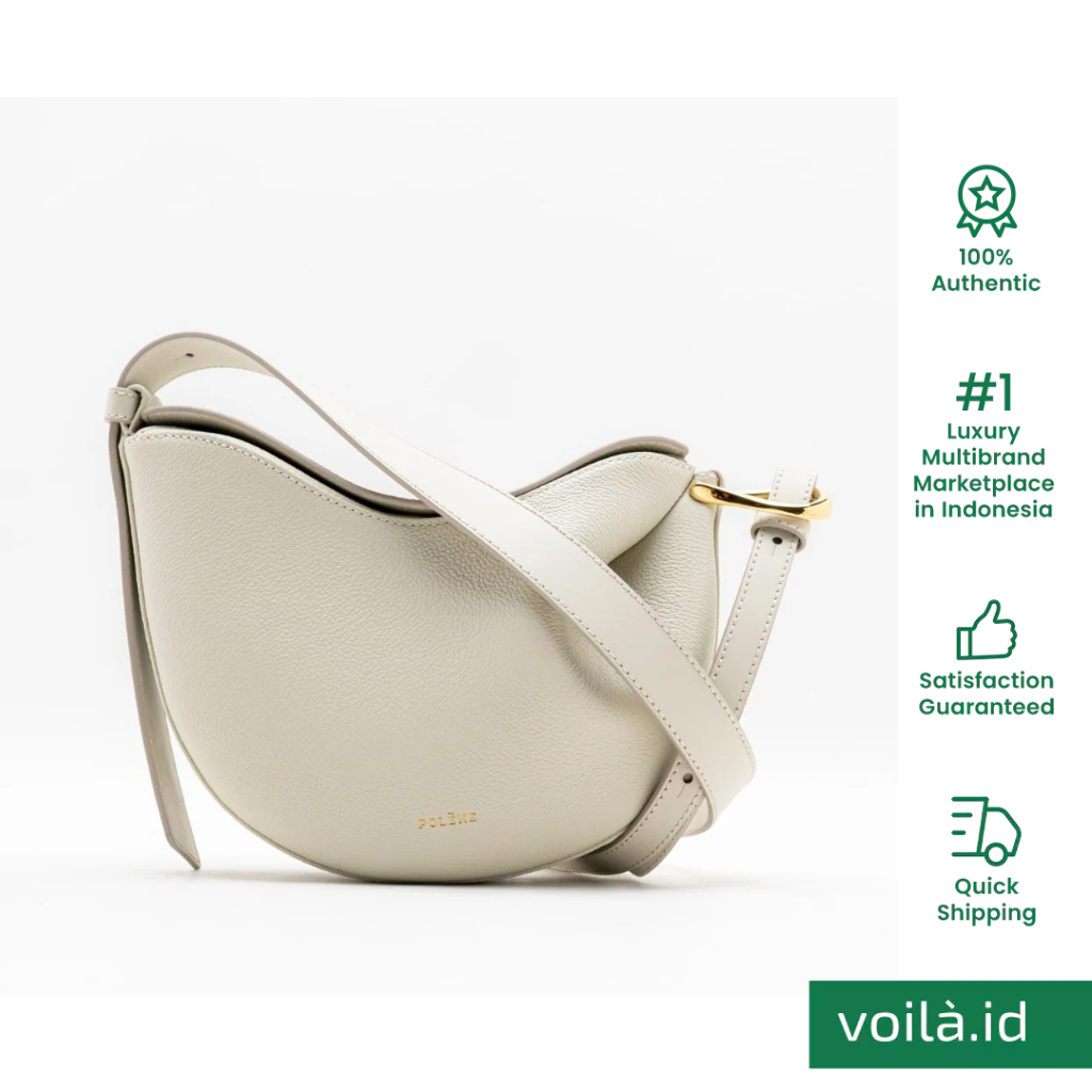 Jual Tonca Crossbody Bag Grained Leather Craie | Shopee Indonesia