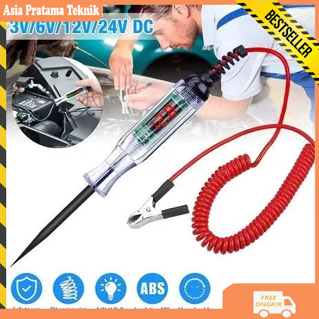 Jual Tespen Digital DC Tester Testpen Kelistrikan Listrik Mobil Motor ...