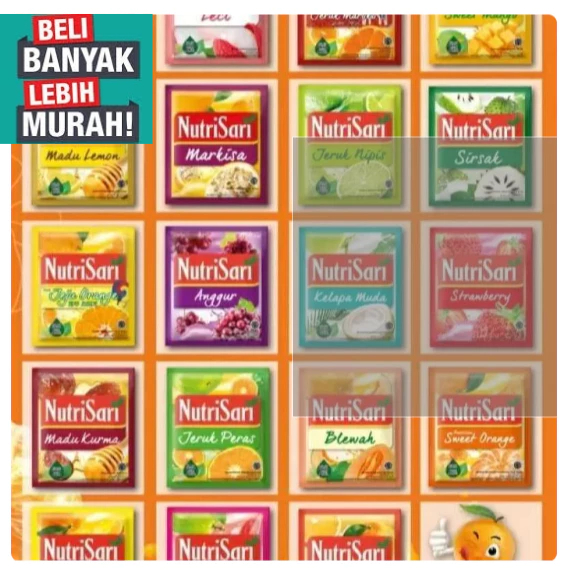 Jual NUTRISARI SACHET ALL VARIAN ( BELI BANYAK LEBIH MURAH ) | Shopee ...