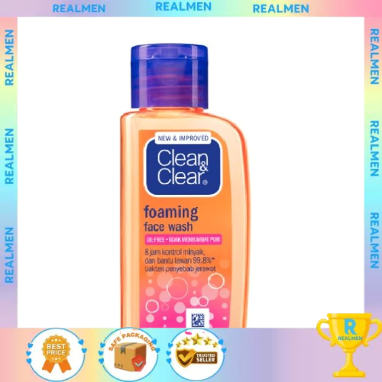Jual CLEAN CLEAR Foaming Face Wash Oil Free Sabun Wajah 50 ml | Shopee ...