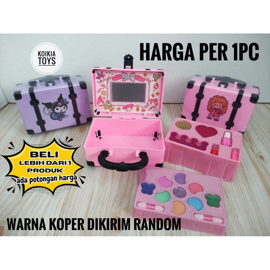 Jual Mainan make up rias boneka dengan koper isi lengkap | Shopee Indonesia