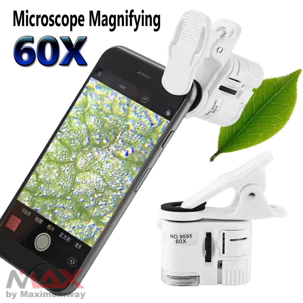 Jual 9595 Lensa Kamera HP Microscope 60X zoom Mobile Phone Clip ...