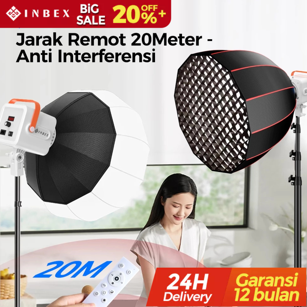 Jual ⭐Cahaya Terang】INBEX IL 150Pro Live Lampu Studio Softbox Lighting ...