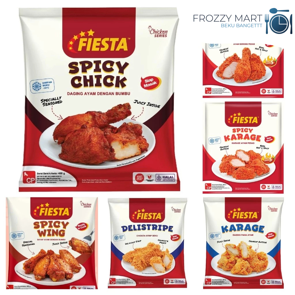 Jual Fiesta Chicken Series 400g – Crispy Bubble Katsu, Karage, Spicy ...