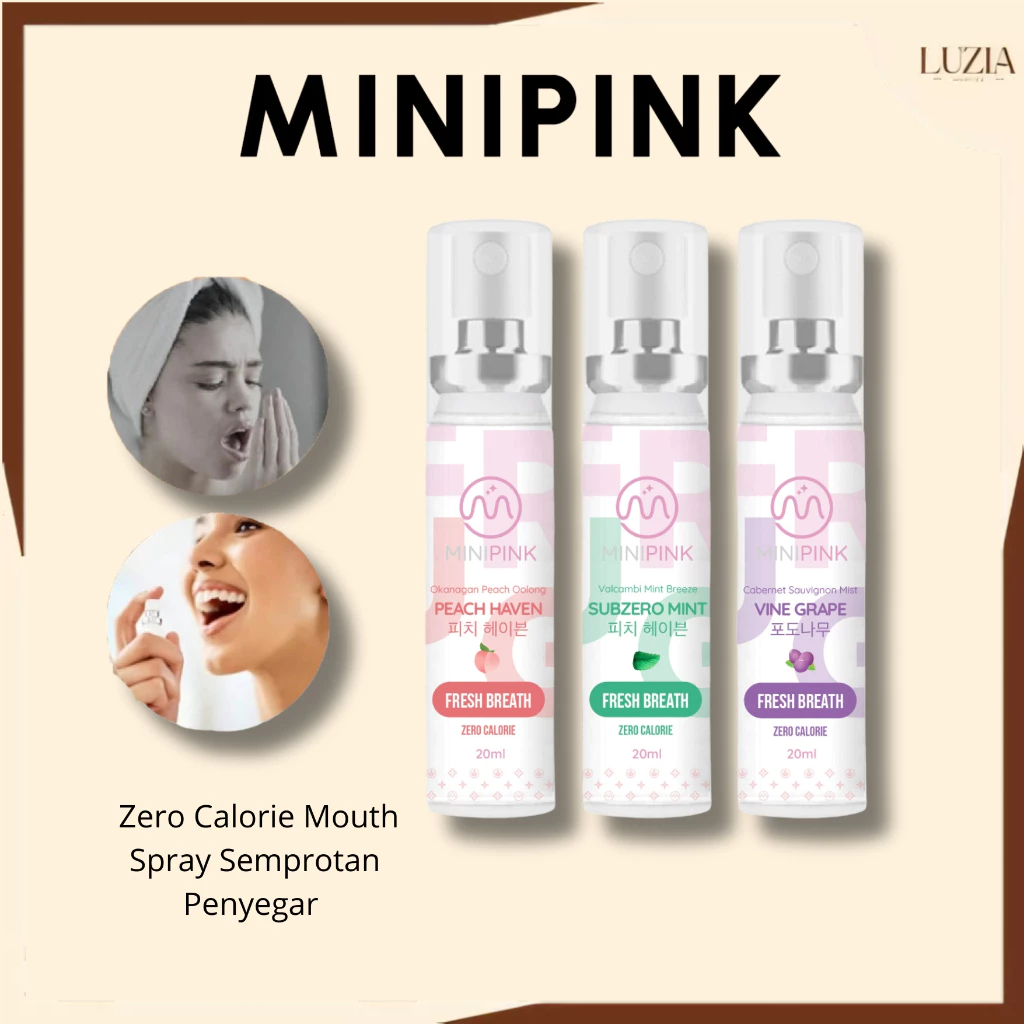Jual MINIPINK Zero Calorie Mouth Spray Semprotan Penyegar Menghilangkan ...