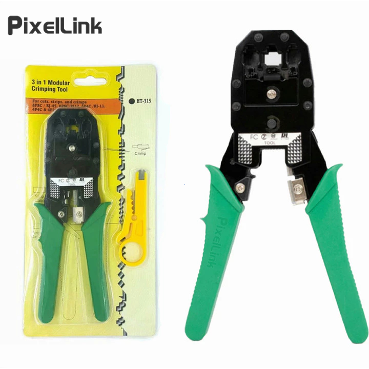 Jual PixEILink Tang kabel jaringan tiga tujuan/Tang Crimping Tools RJ45 ...