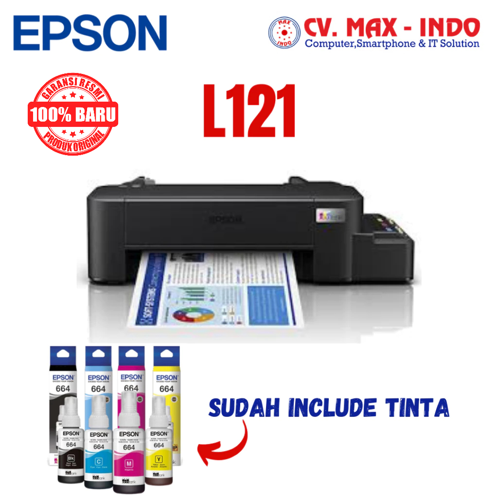 Jual EPSON PRINTER L121 + INFUS | Shopee Indonesia