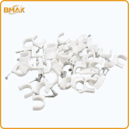 Jual 30 PCS/TAS KLEM KABEL PAKU BAJA BULAT UNTUK DUDUKAN PAKU DINDING ...