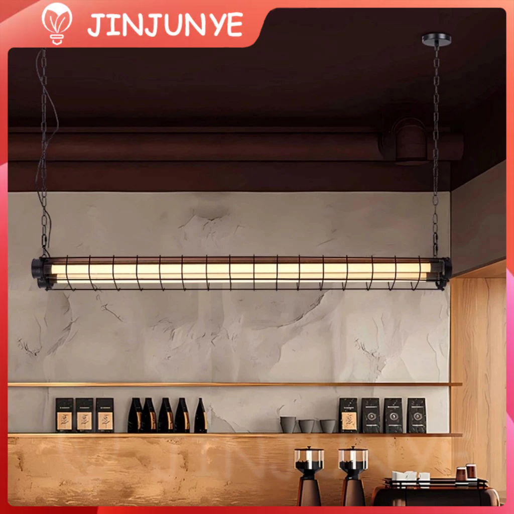 Jual Lampu Gantung Meja Makan Antiledakan T8 Panjang Retro Minimalis Dua Tube Untuk Restoran ...