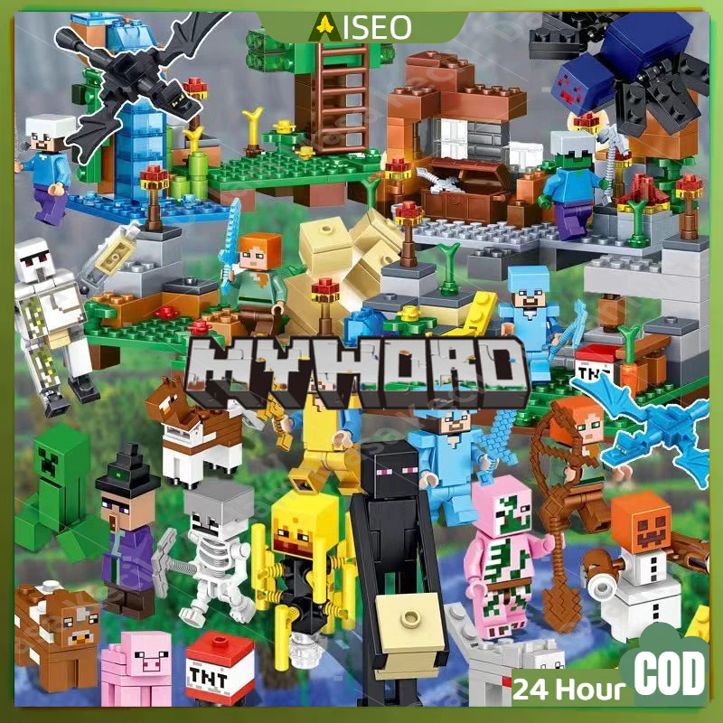 Jual 【MURAH COD】Mainan Minecraft Mainan Balok Susun Minicraft ...