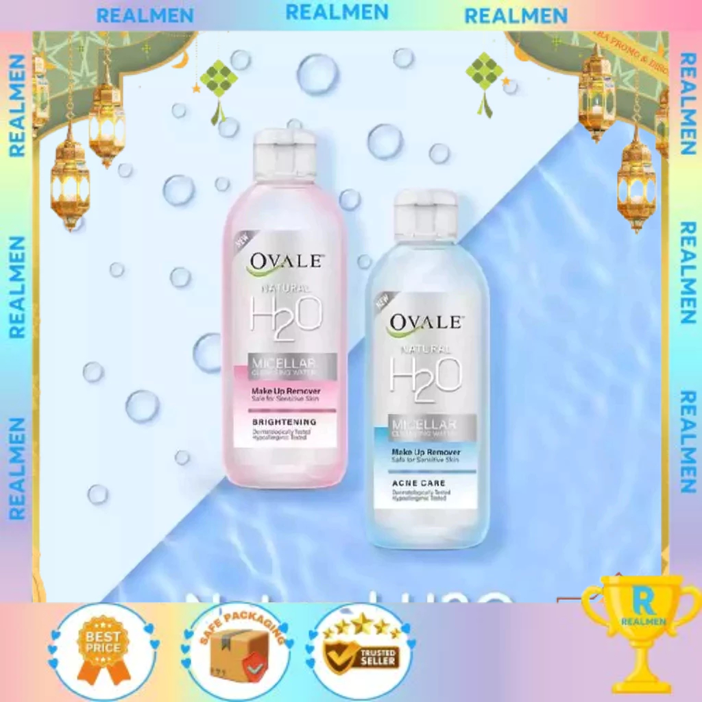 Jual Ovale Natural H2O Micellar Cleansing Water Brightening | Acne Care ...