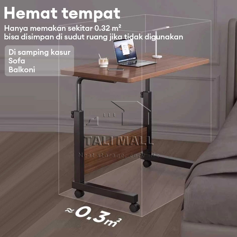 Jual Meja Laptop Roda Meja Belajar Standing Meja Laptop Adjustable Meja ...
