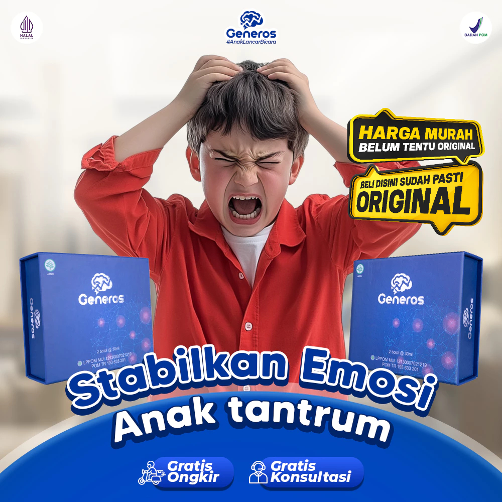 Jual 𝐃𝐈𝐒𝐓𝐑𝐈𝐁𝐔𝐓𝐎𝐑 Generos Multivitamin Stabilkan Emosi Anak Tantrum 30ml ...