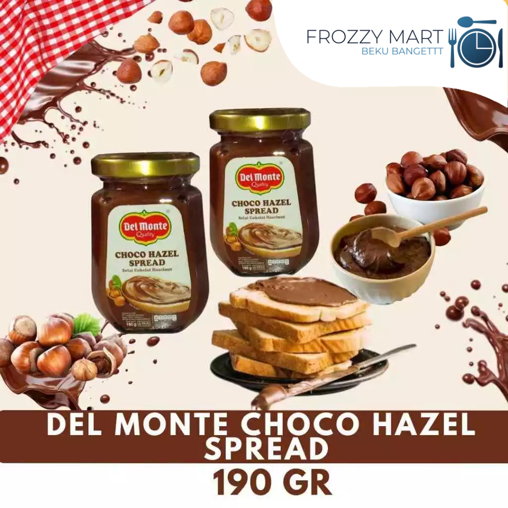 Jual DEL MONTE Choco Hazel Spread 190gr – Selai Cokelat Hazelnut Lembut ...