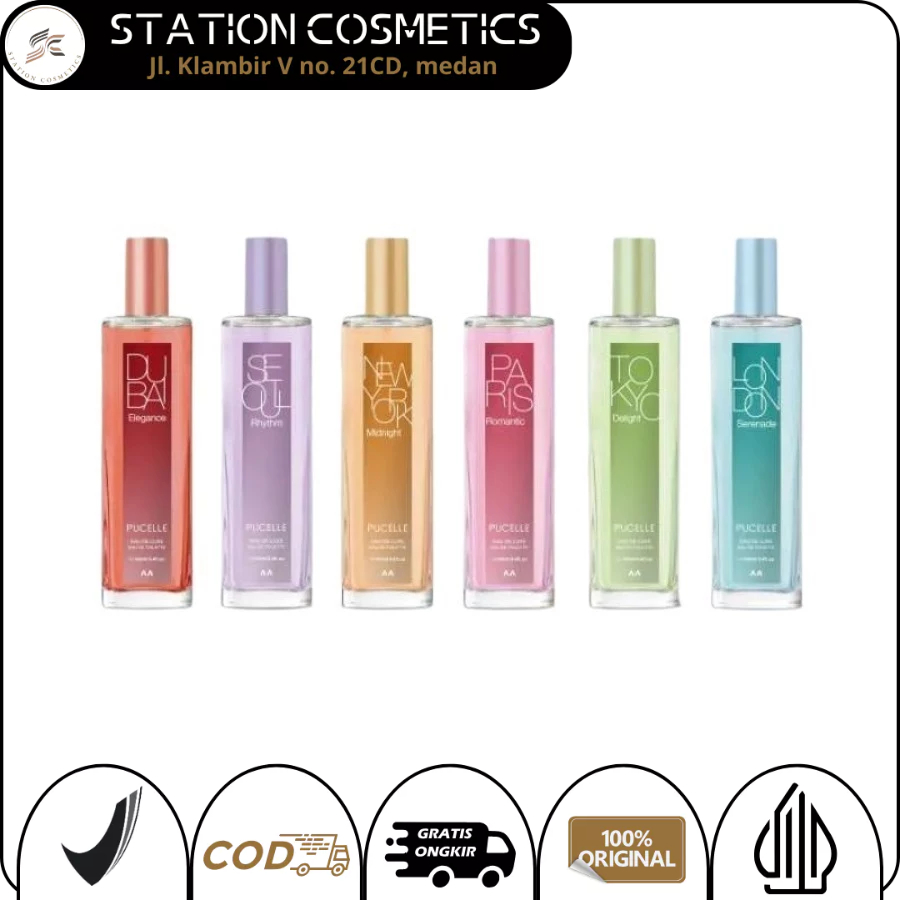 Jual STATION - PUCELLE Eau De Luxe Eau De Toilette | Botol Kaca 100ml ...