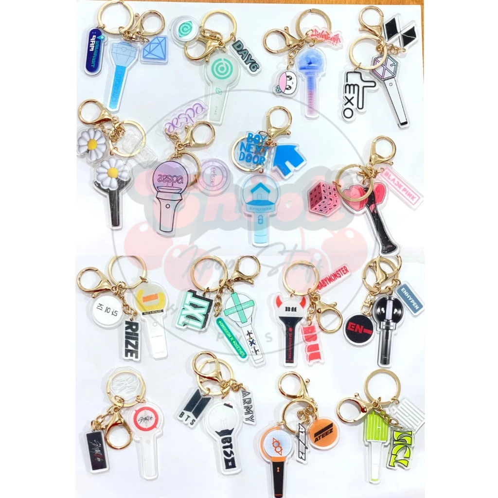 Jual (Cheoli) READY STOCK Gantungan Kunci Ganti Akrilik Light Stick Grup KPOP Artis Korea ...