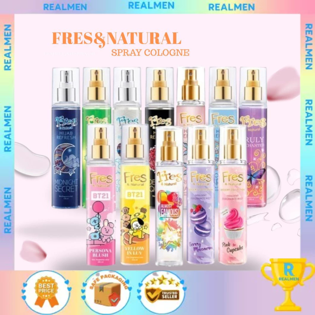 Jual Fres & Natural Spray Cologne Botol Series 100ml |Fresh & Natural ...