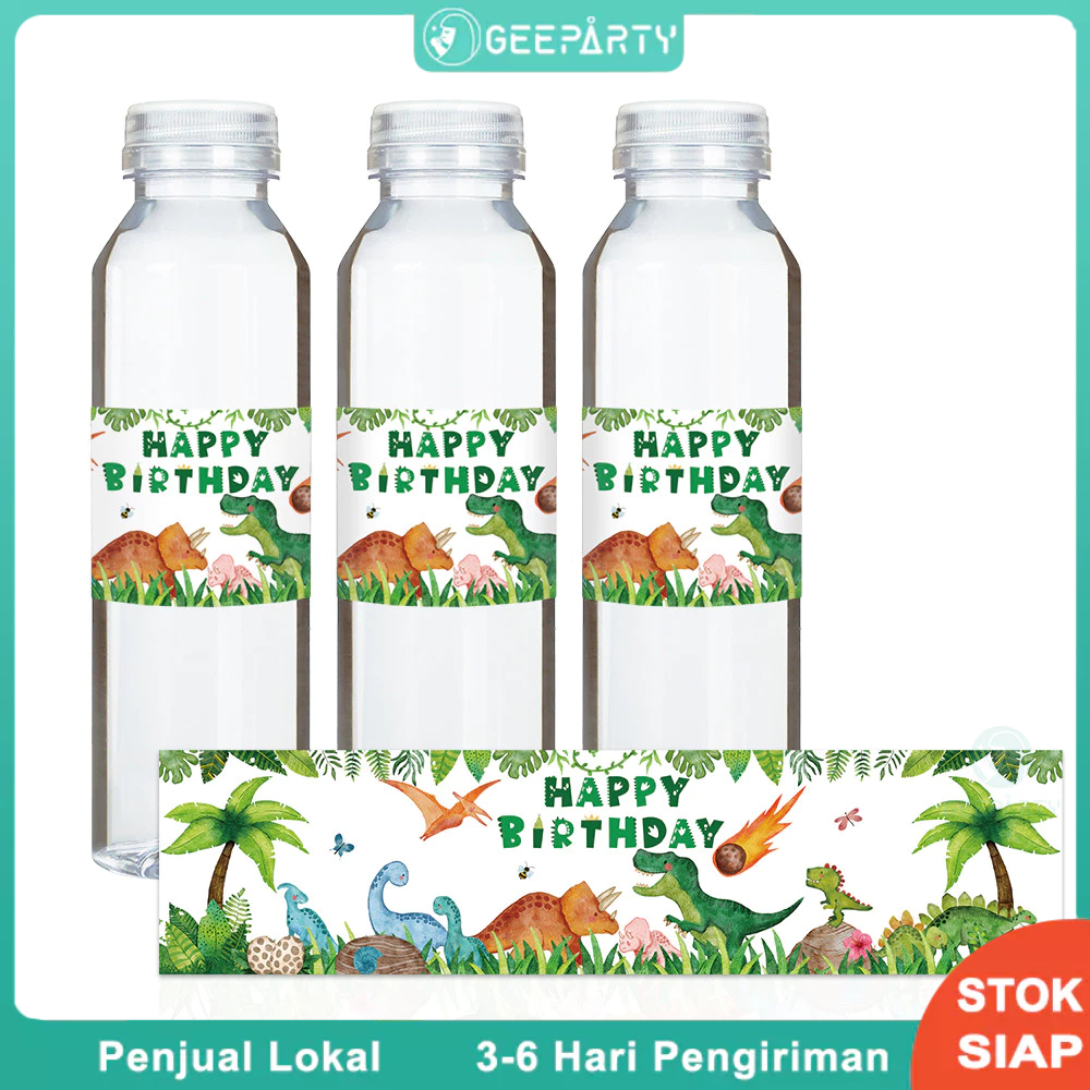 Jual 10 Pcs Stiker Label Botol Air T Rex Untuk Anak-anak Komet ...