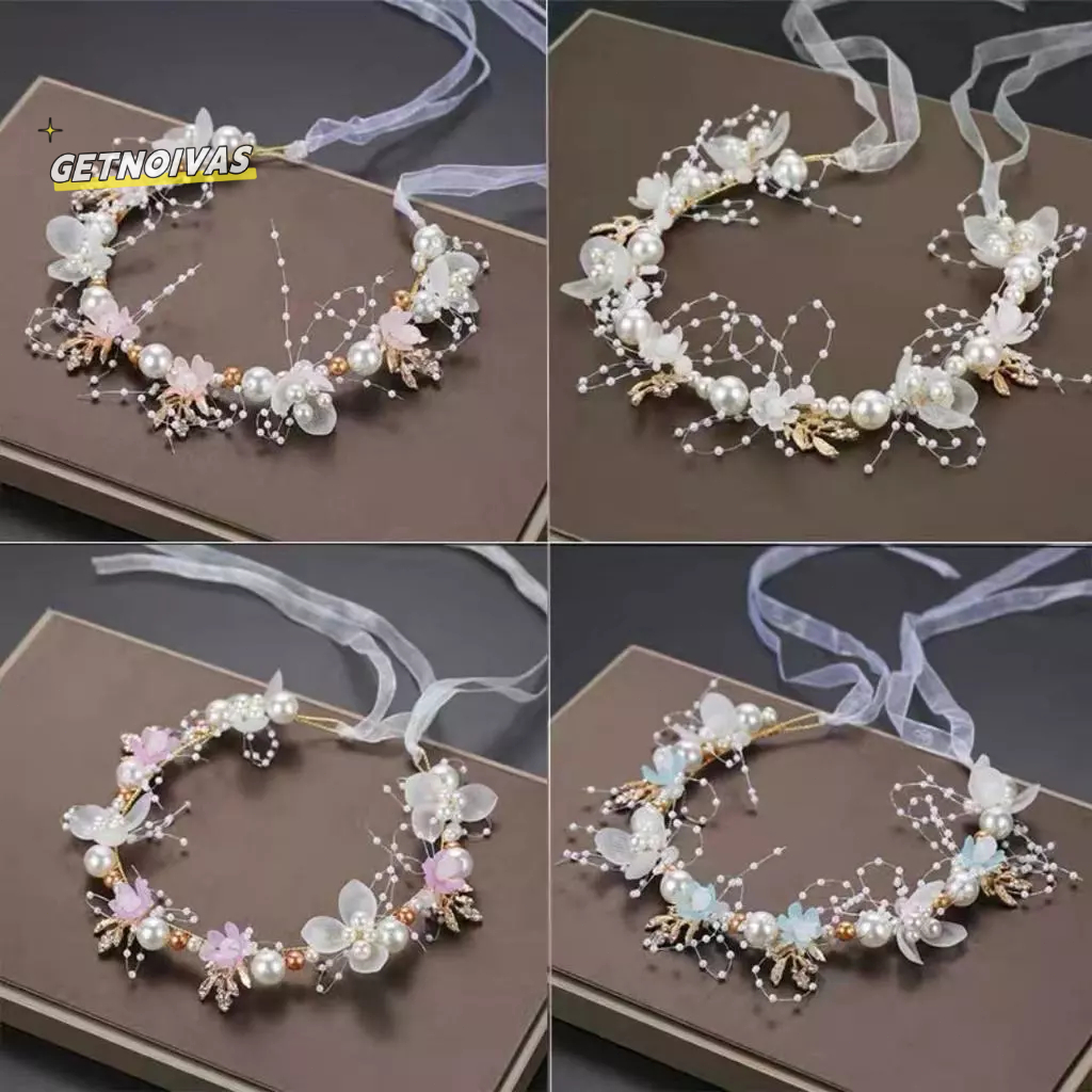Jual Headpiece Bunga Mutiara Princess Putih Mahkota Mutiara Aksesoris ...