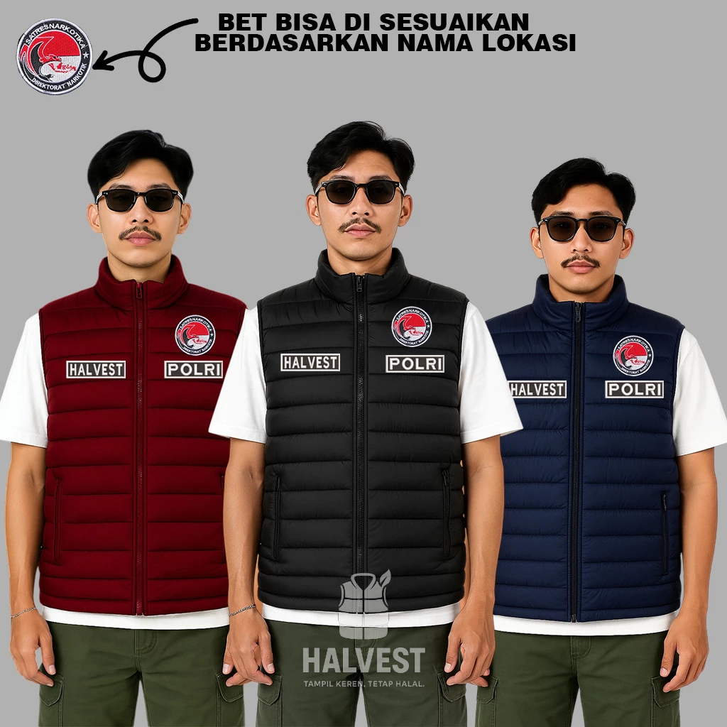 Jual Free Nama - Rompi Polisi Gelembung Pria Logo Narcotics Police ...