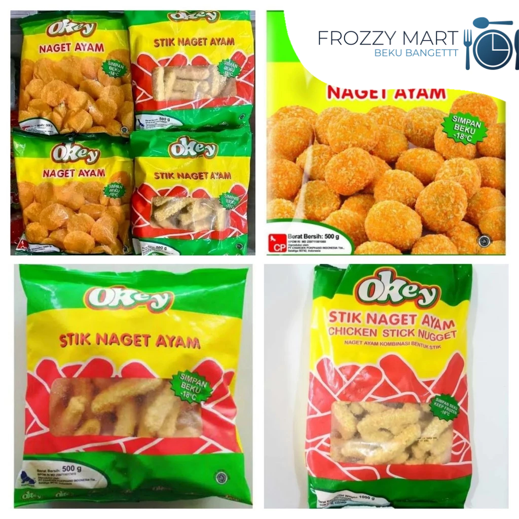 Jual Okey Nugget Ayam – Original / Stick | 500gr & 1kg | Enak, Renyah ...