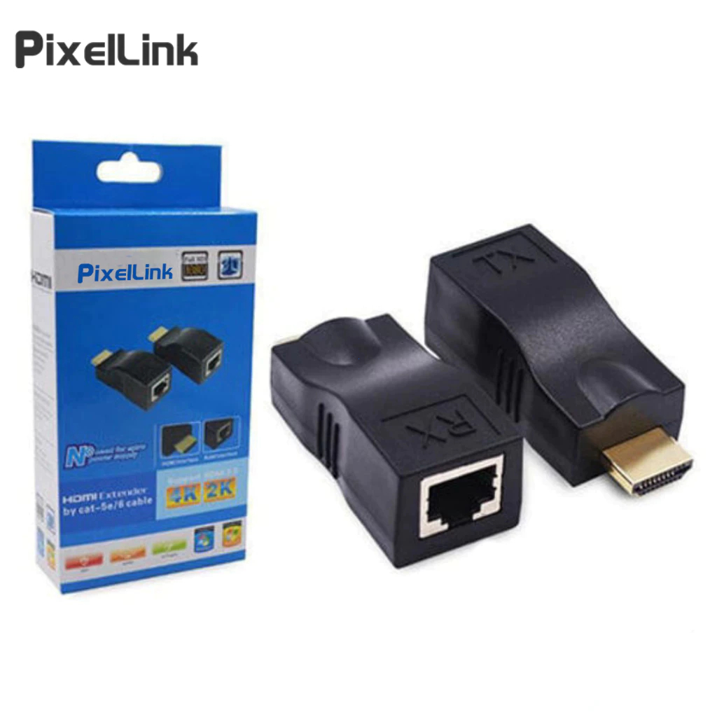 Jual PixEILink Hdmi Extender 30M With Lan Adapter - HDMI to Lan ...