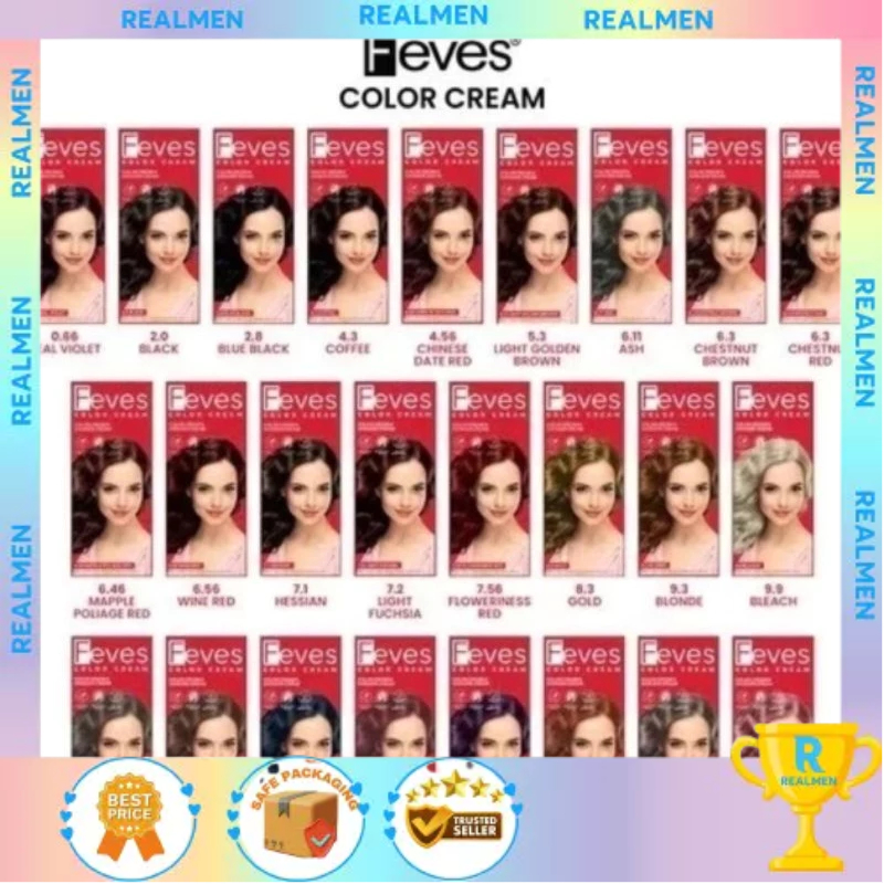 Jual Feves Hair Color | Hair Color + Developer - Color Cream Cat ...