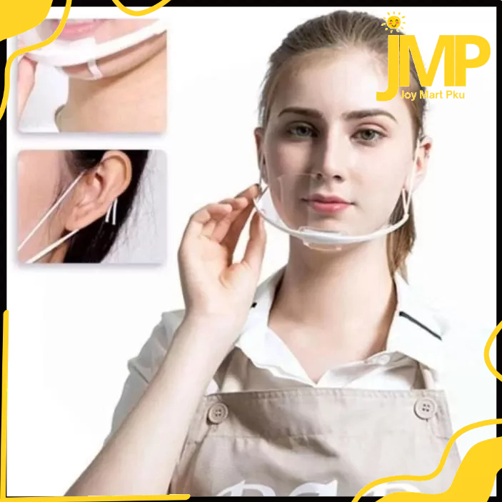 Jual JMP - Masker Transparan Plastik Mika Penutup Mulut Koki Dapur ...