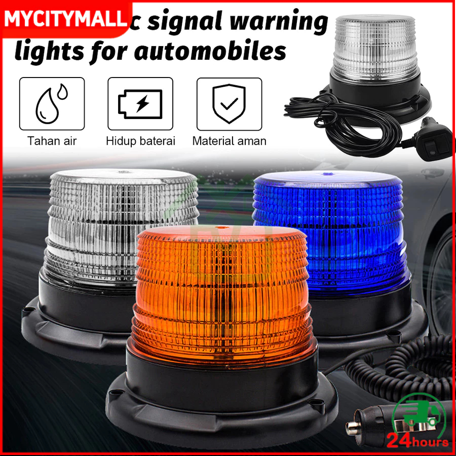 Jual lampu rotary truk Emergency LED Blitz Flash Phantom 12 - 24 Volt ...