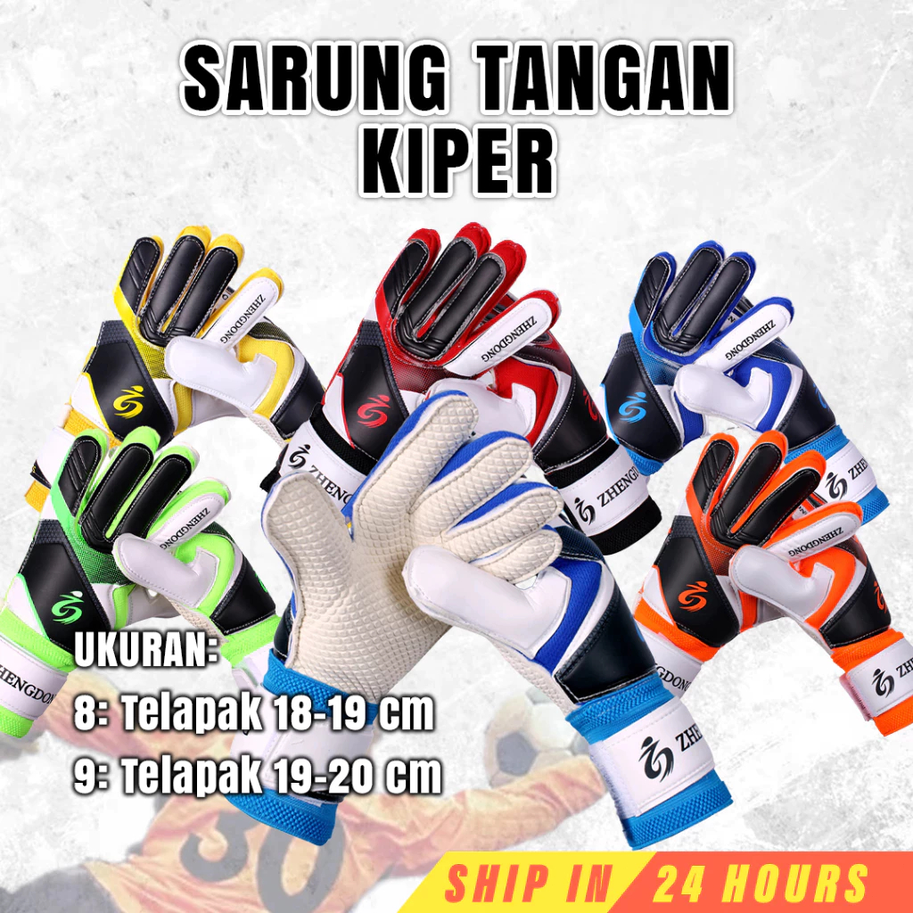 Jual 【COD】Sarung Tangan Kiper Glove / Goalkeeper Glove / Sarung Tangan ...
