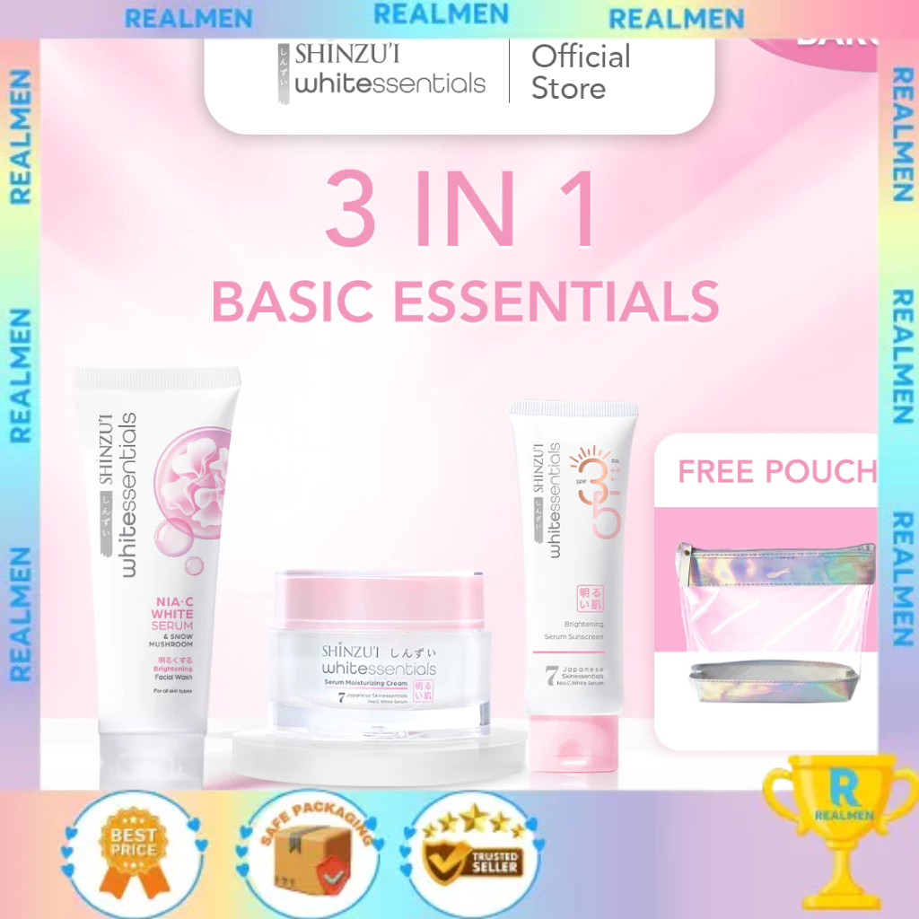 Jual Shinzui Whitessentials Basic Skincare Package ( facial wash ...