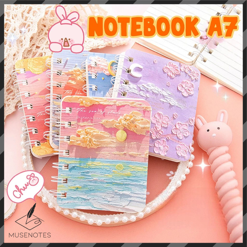 Jual Notebook Spiral A7 Memo Kecil isi 80 Lembar Note Book Mini Buku ...