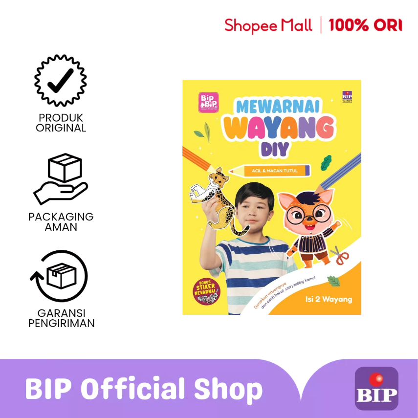 Jual BIP - Aktivitas Wayang Bip Bip & Sahabat Nusantara: Acil dan Macan Tutul Jawa | Shopee ...
