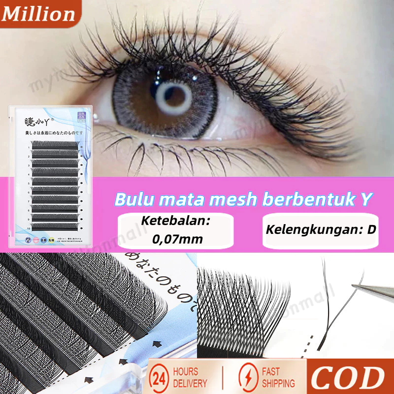 Jual COD YY shape for eyelash extensions sangat lembut tebal dan ringan ...